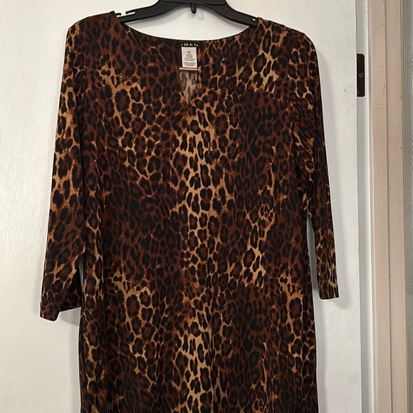 IMAN | Tops | Iman Leopard Print Top Medium | Poshmark